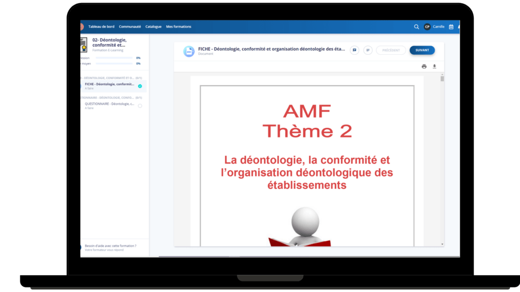 Préparation Certification AMF - Formation intensive pour réussir